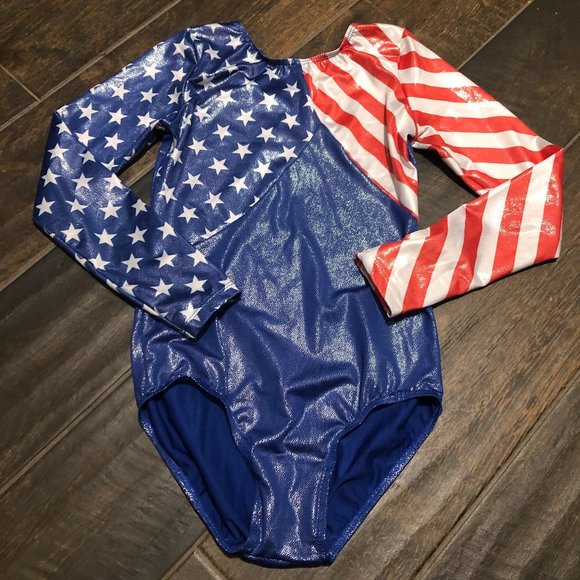 Costumes | Euc Girls Flag Leotard | Poshmark